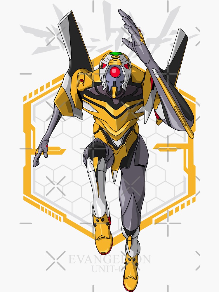 "Evangelion Unit-00" Sticker for Sale by svthyp | Redbubble