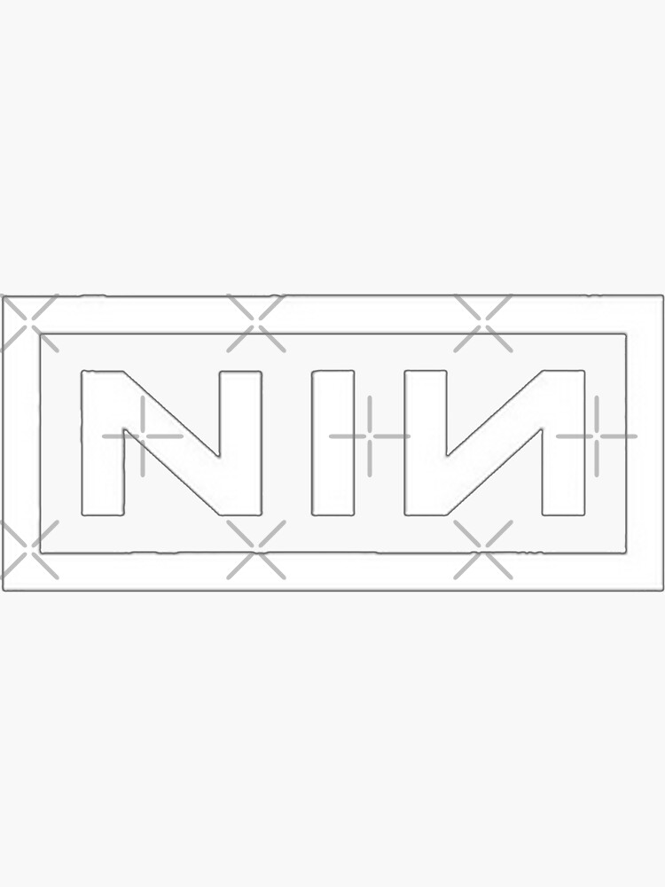 "White Logo" Sticker for Sale by ednauick | Redbubble