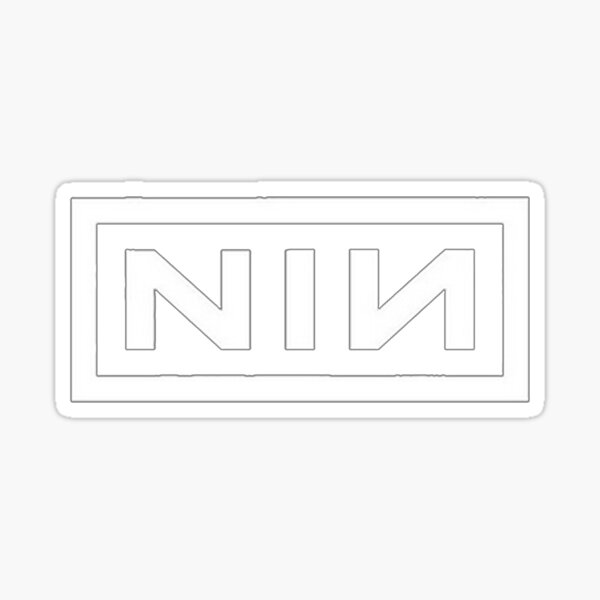 "White Logo" Sticker for Sale by ednauick | Redbubble