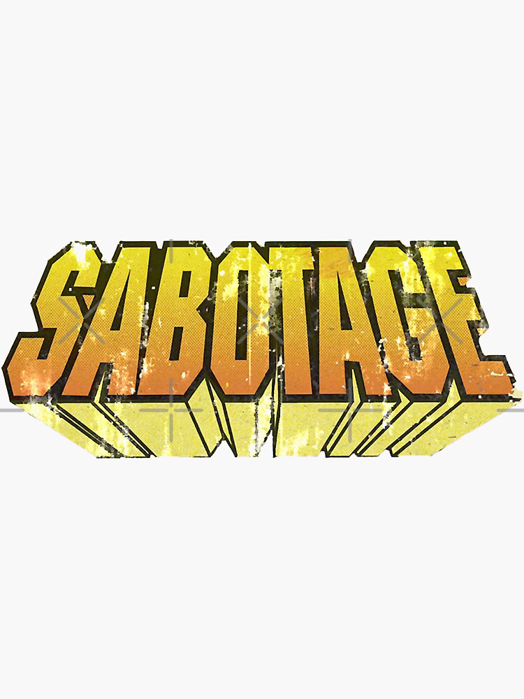 "Sabotage Boutique Beastie Boys Old Style Sabo Sleep Till" Sticker for ...