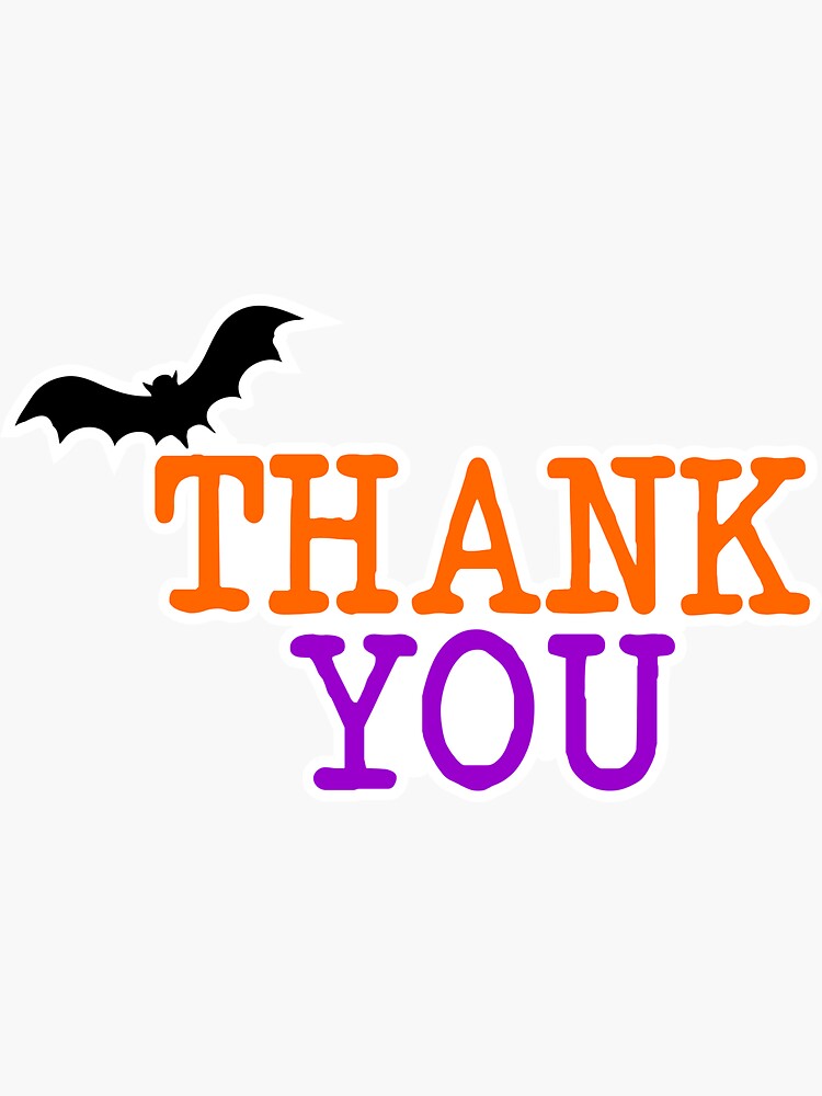 "thank you bat sticker gift" Sticker for Sale by ousdz1993 | Redbubble