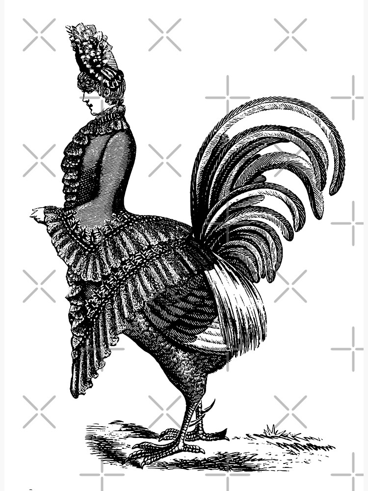 "Victorian chicken lady" Art Print by monsterplanet | Redbubble