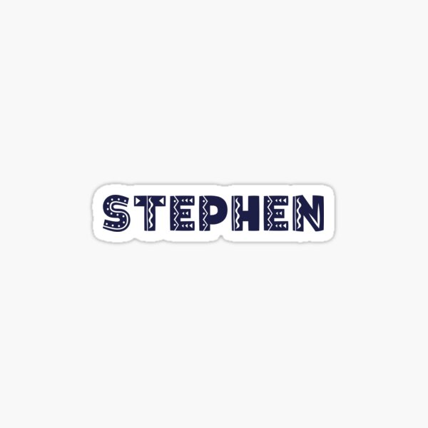 "STEPHEN" Sticker for Sale by swiftjace | Redbubble