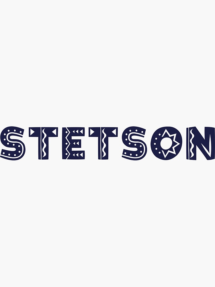 "STETSON" Sticker for Sale by swiftjace | Redbubble