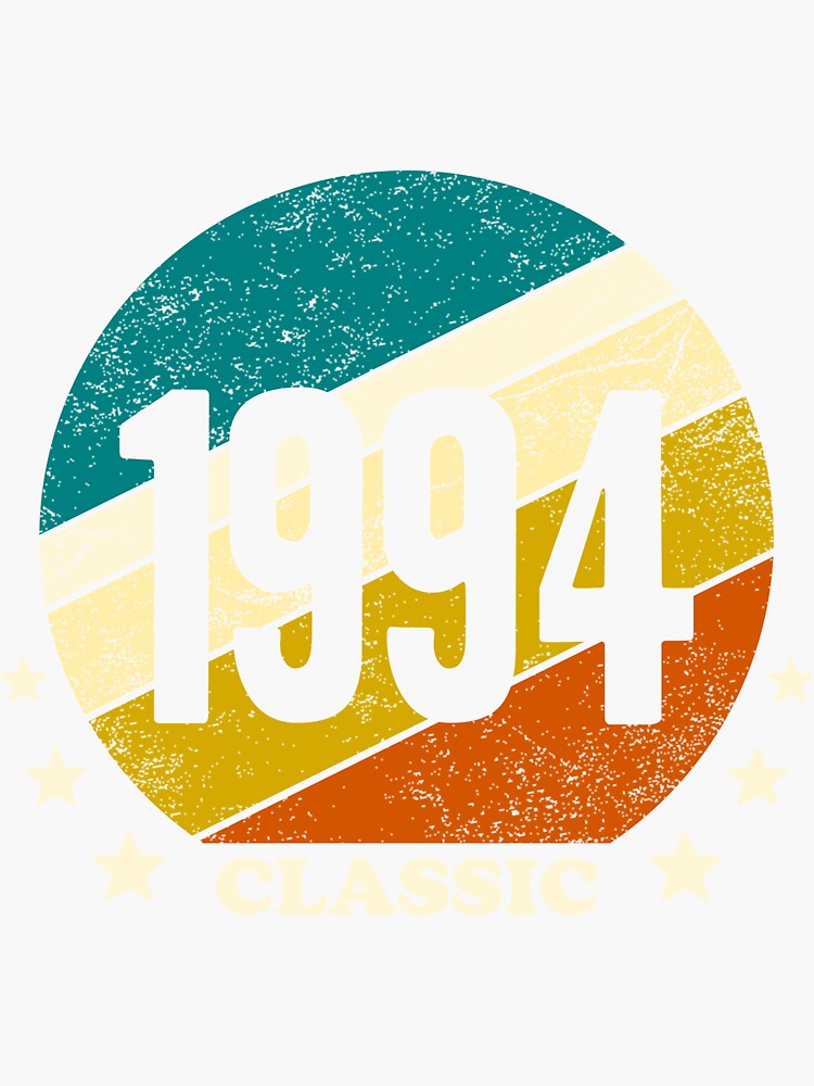 "Classic Vintage 1994" Sticker for Sale by alviansyah02 | Redbubble