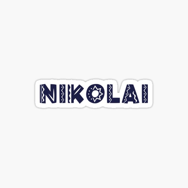 "NIKOLAI" Sticker for Sale by swiftjace | Redbubble