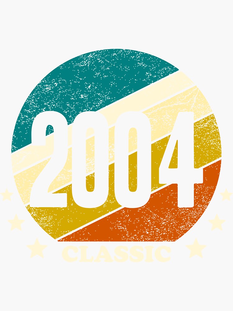"Classic Vintage 2004" Sticker for Sale by alviansyah02 | Redbubble