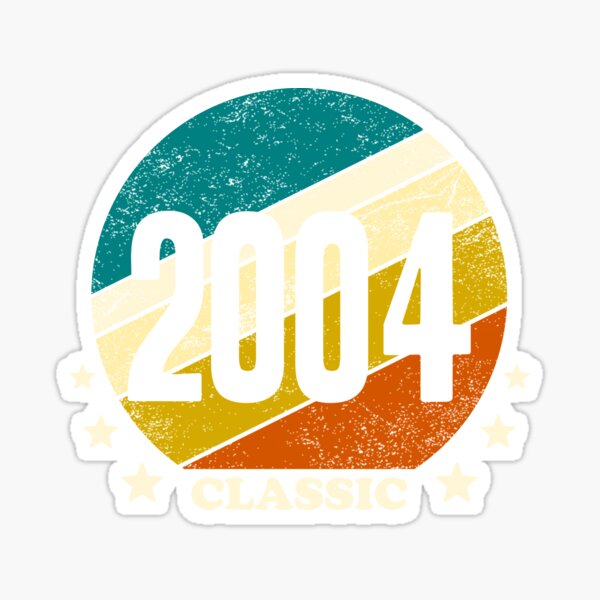 "Classic Vintage 2004" Sticker for Sale by alviansyah02 | Redbubble