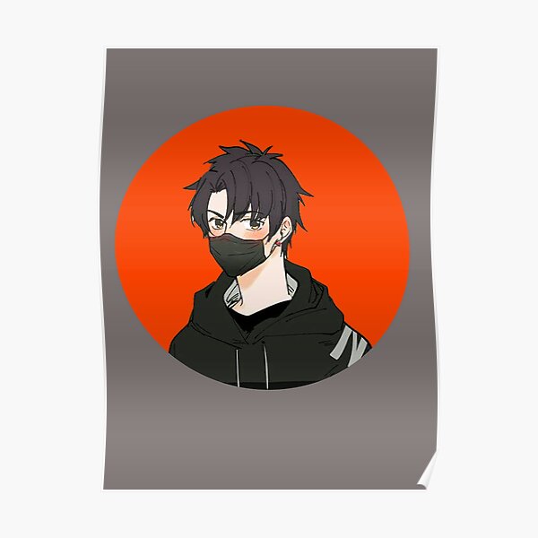 "Anime Boy Logo" Poster by Sewsi | Redbubble