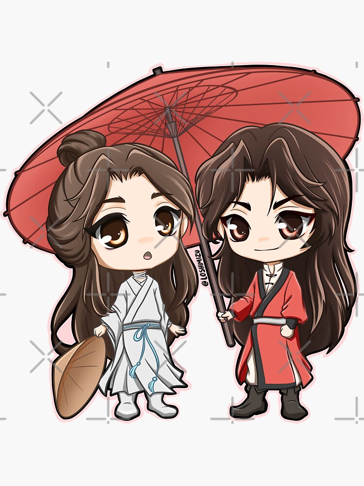 "Chibi Cute Hualian TGCF" Sticker by LoShimizu | Redbubble