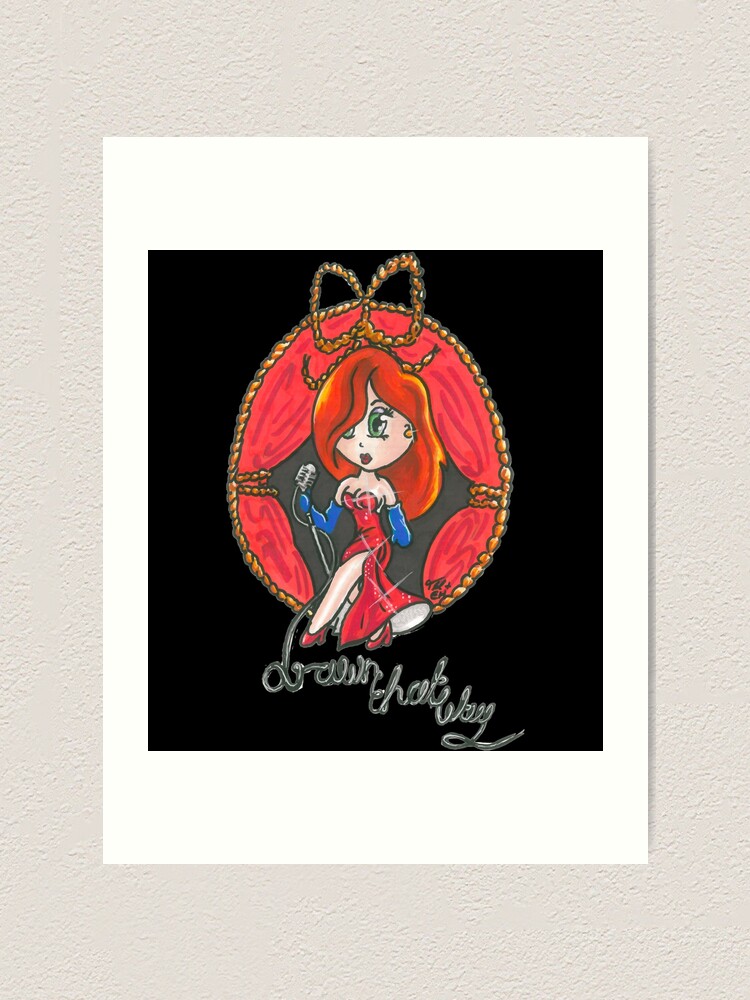 "Jessica rabbit chibi" Art Print by SimsDebraPhilip | Redbubble