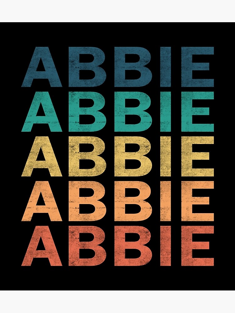 Póster «Camiseta con nombre de Abbie - Camiseta de artículo de regalo ...