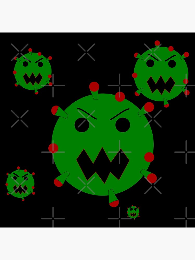 "Scary virus germ pathogen" Poster for Sale by noeln3039 | Redbubble