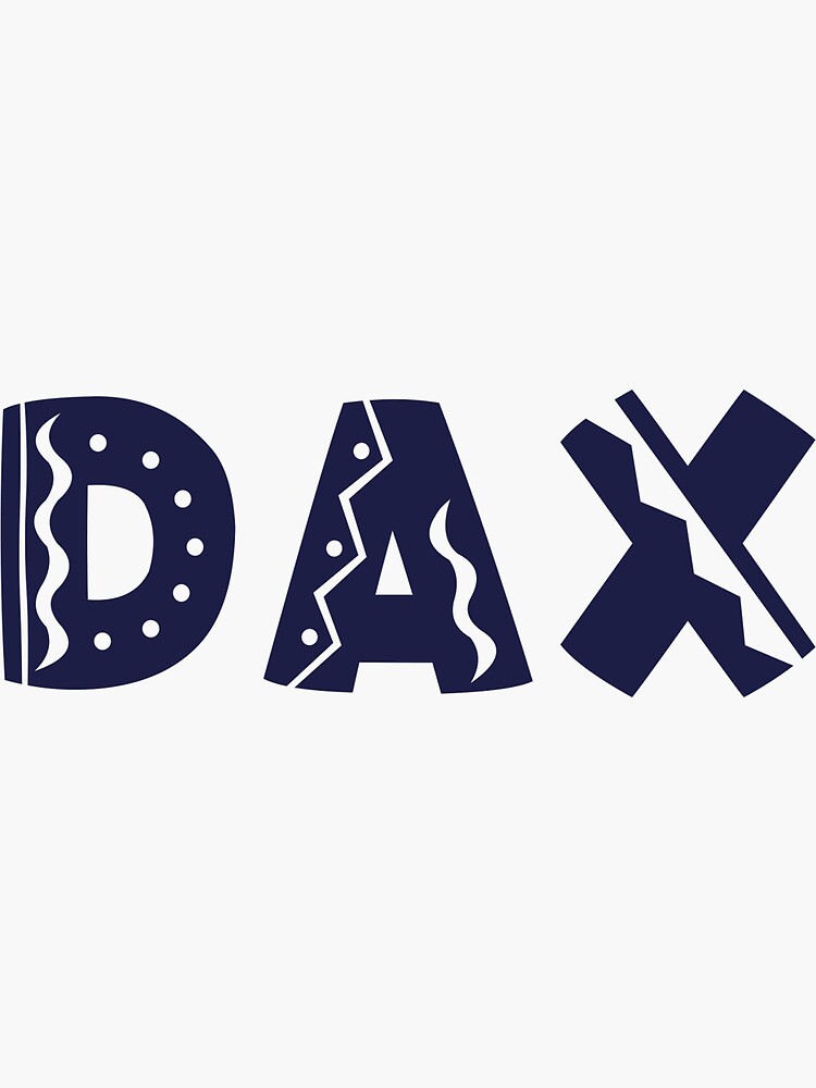 "DAX" Sticker for Sale by bisonaya | Redbubble