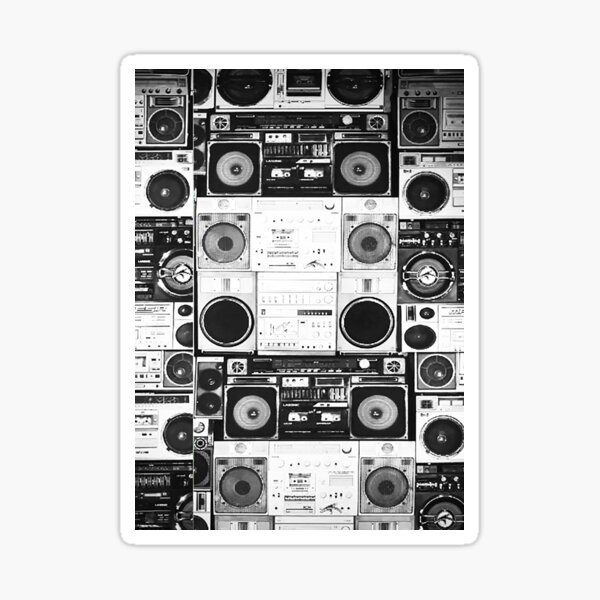 "Ghetto Blaster" Sticker by maxgold123 | Redbubble