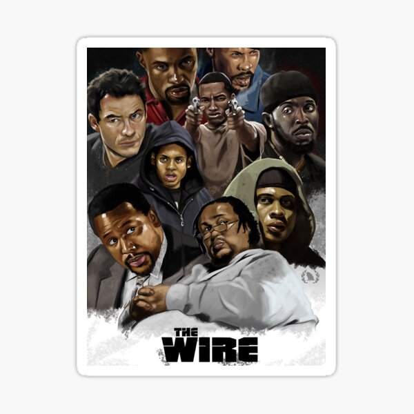 "The Wire" Sticker for Sale by RobertThomas4 | Redbubble