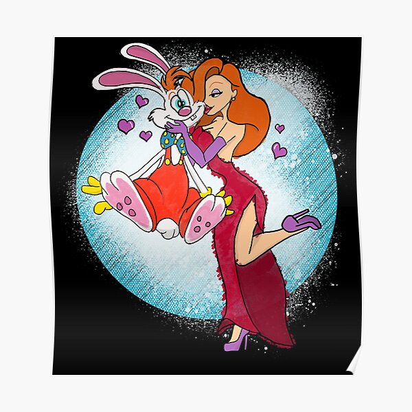 "Love story of jessica and roger rabbit" Poster by DorseyJameJulia ...