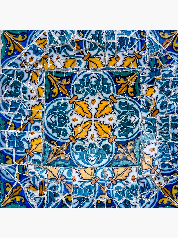 "Beautiful Tile Pattern from Barcelona, Spain" Sticker for Sale by ...