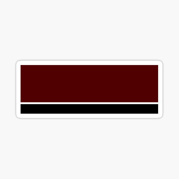 "Maroon Black and White Banded" Sticker by PharrisArt | Redbubble