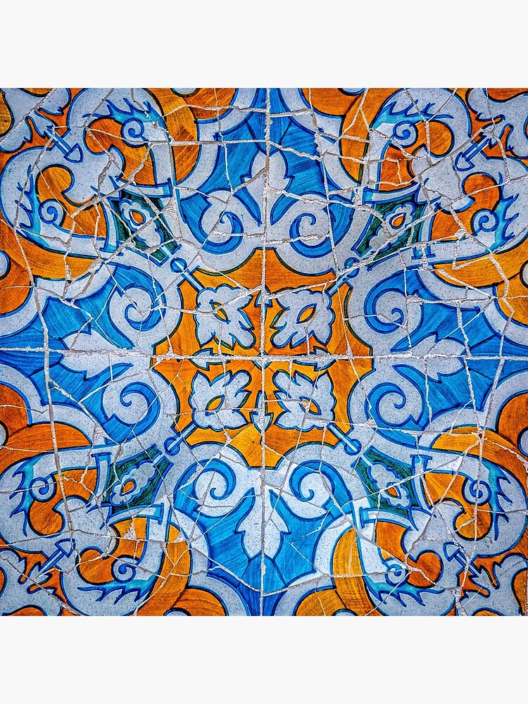 "Beautiful Tile Pattern from Barcelona, Spain" Poster by OliverTLChan ...