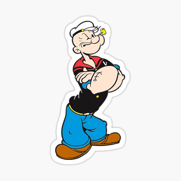 "Popeye " Sticker for Sale by Anhtran511 | Redbubble