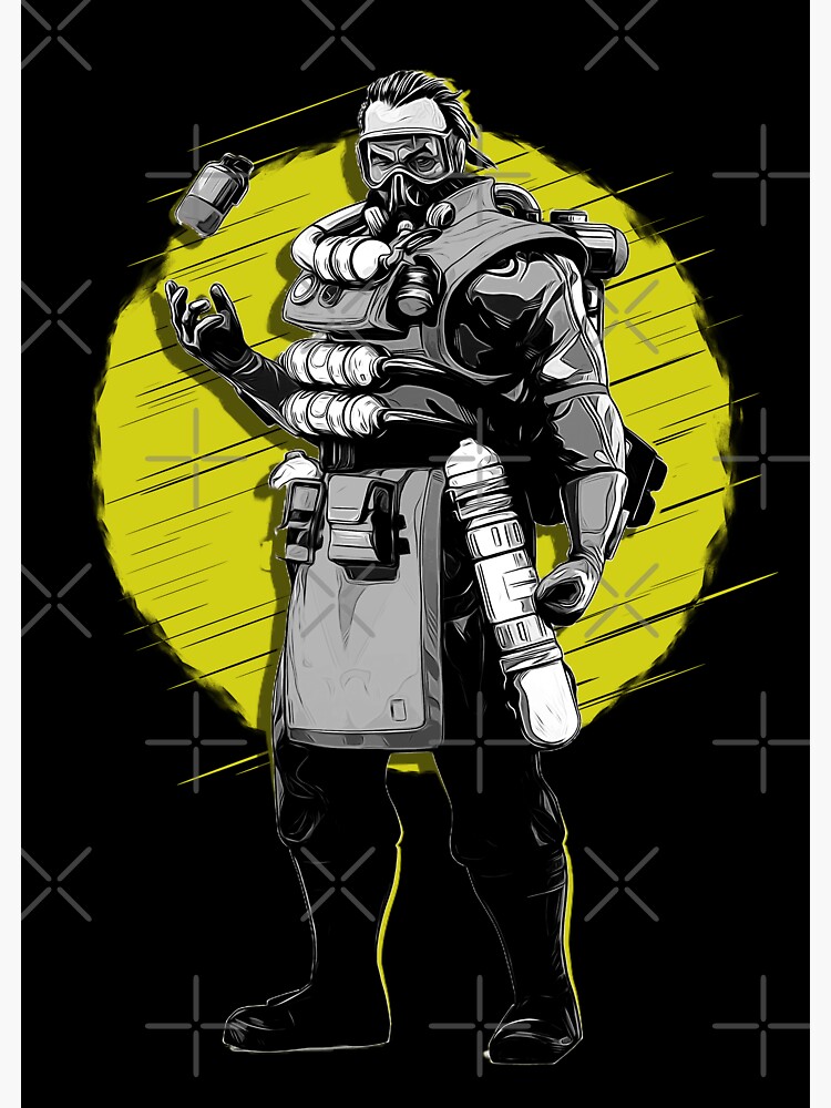 "Apex Legends - Caustic" Sticker for Sale by MyAsianArt | Redbubble