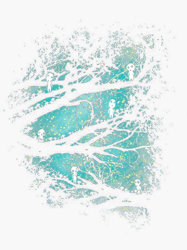 "Tree Spirits" Sticker for Sale by LynsonPinson | Redbubble