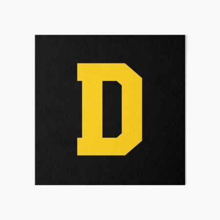 "Alphabet, Yellow D, Sports letter D" Art Board Print for Sale by ...