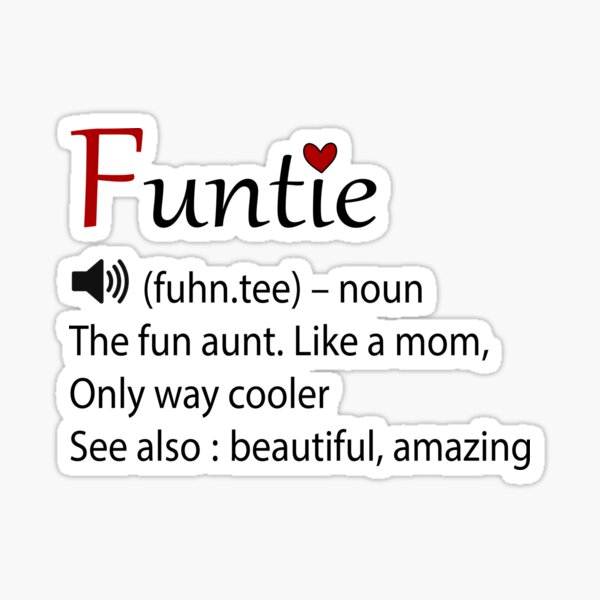 "Funtie Definition" Sticker for Sale by Artistica21 | Redbubble