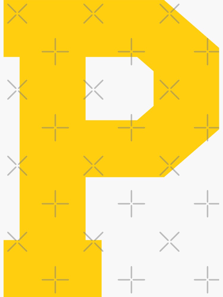 "Alphabet, Yellow P, Sports letter P" Sticker for Sale by TheCultStuff ...