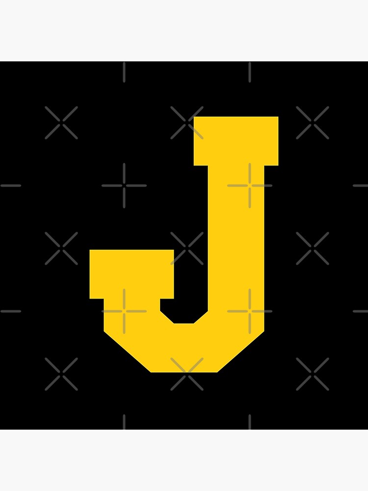 "Alphabet, Yellow J, Sports letter J" Art Print for Sale by TheCultStuff | Redbubble