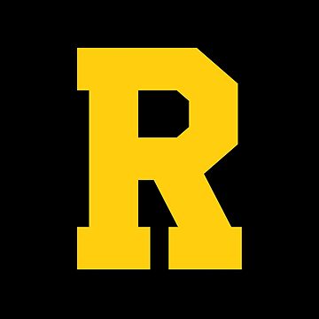"Alphabet, Yellow R, Sports letter R" Sticker for Sale by TheCultStuff ...