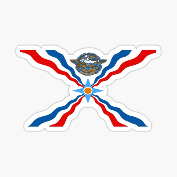 "Assyrian flag" Sticker for Sale by thatsit-itslit | Redbubble
