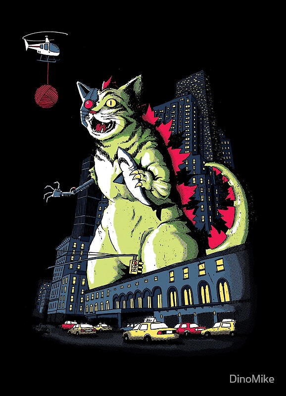 "Mecha-Catzilla" by DinoMike | Redbubble