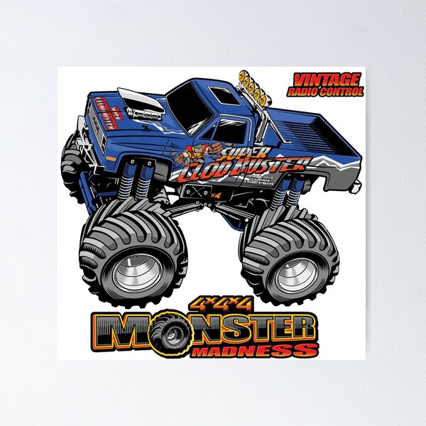 "Tamiya Super Clod Buster RC 4x4x4 art" Poster for Sale by TDanny ...