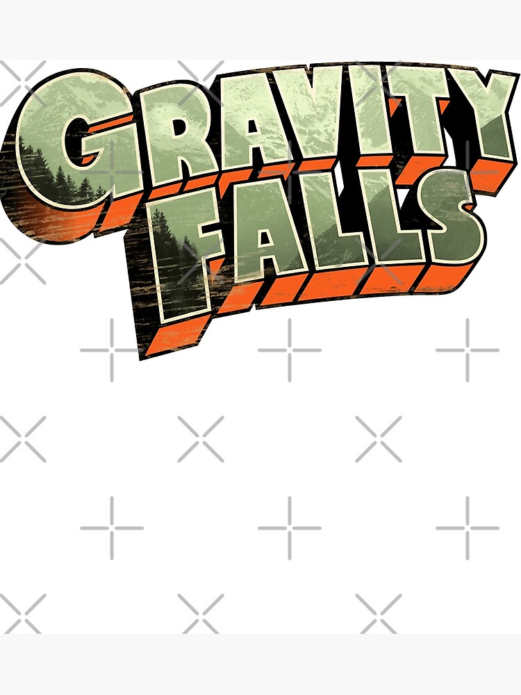 "Gravity falls text logo" Art Print by MartinezRichard | Redbubble