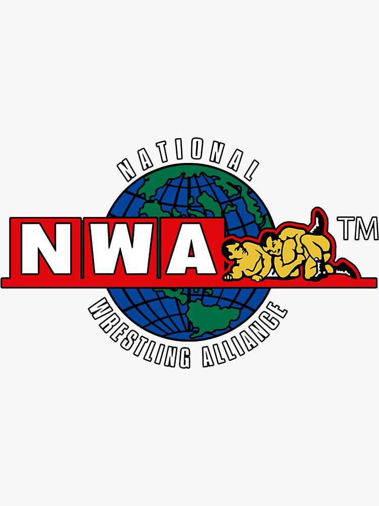 "NWA Wrestling Logo" Sticker for Sale by imcrimsonross | Redbubble