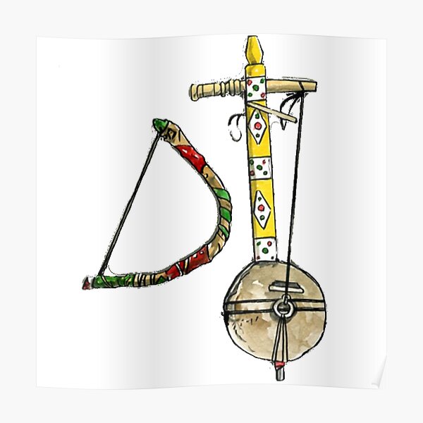 Póster «Instrumento de música internacional Ribab Amazigh» de mo91 ...