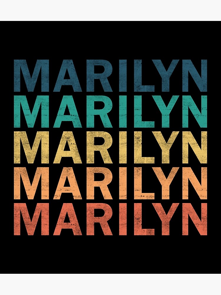 Póster «Camiseta con nombre de Marilyn - Camiseta de artículo de regalo con nombre de Marilyn ...