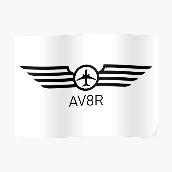 "AV8R Wings Jet Pilot Gear" Poster for Sale by VFRZone | Redbubble
