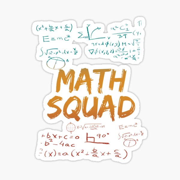Pegatina «Equipo de Matemáticas Equipo de Matemáticas Amantes de las ...
