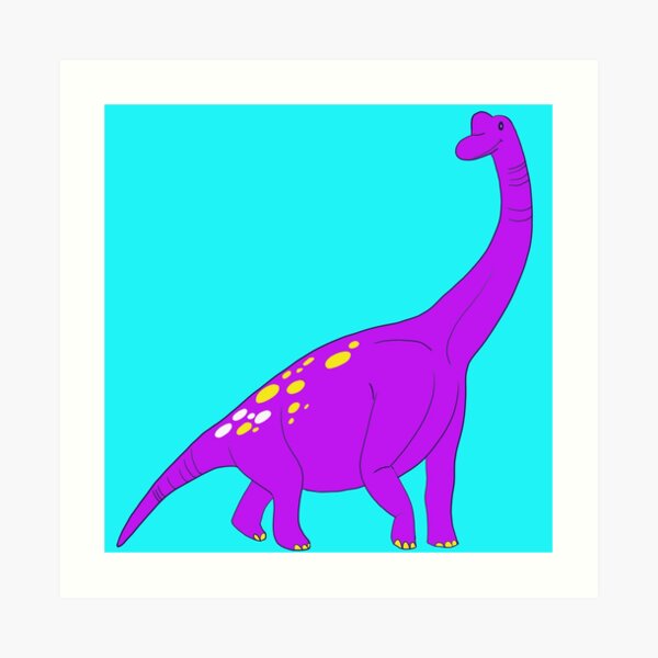 " Lovely Purple Brachiosaurus" Art Print for Sale by Hongseunghee ...