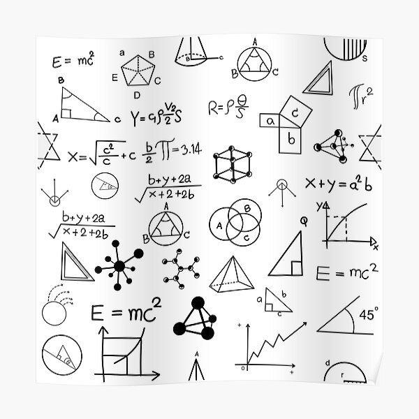 "Hand drawn physic formulas Science knowledge education. Chem formula ...