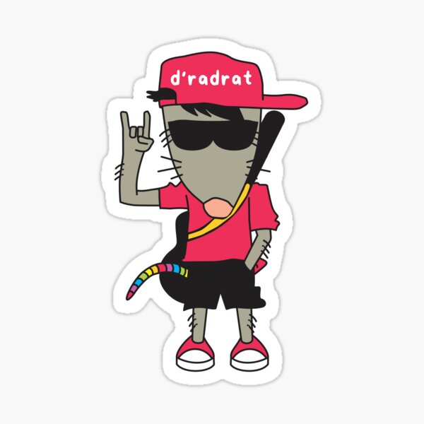 "Radrat" Sticker for Sale by andriandesain | Redbubble