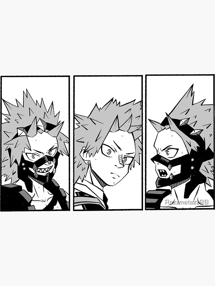 "Kirishima Manga Panels" Sticker by RazzmatazzRB | Redbubble
