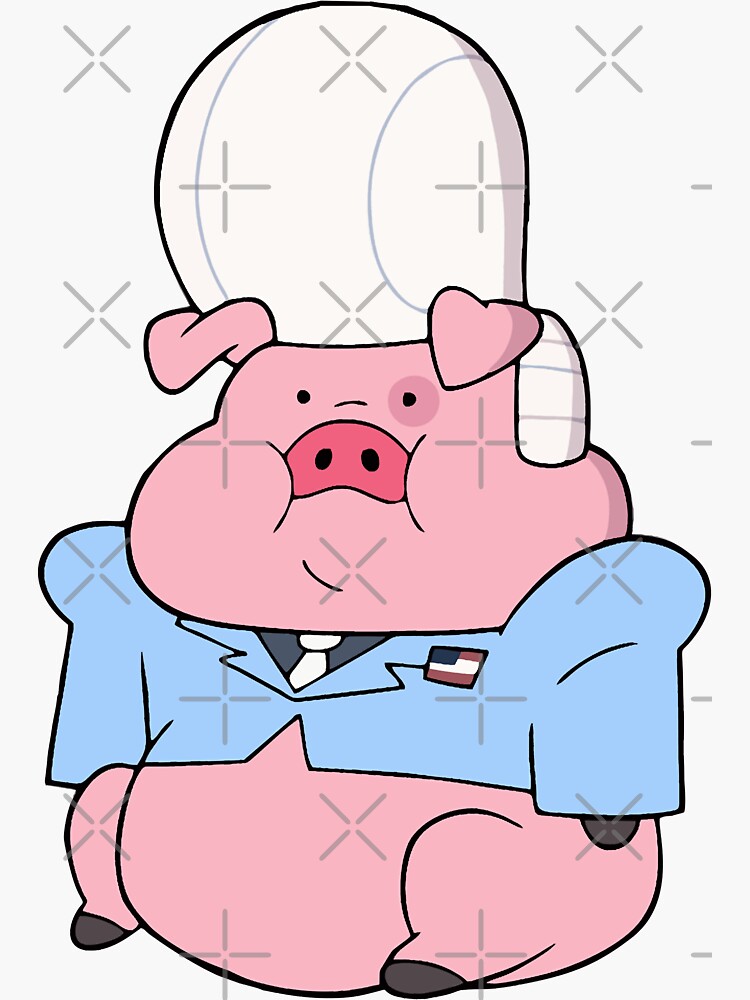 "Waddles so cute" Sticker for Sale by BrydRobertMary | Redbubble