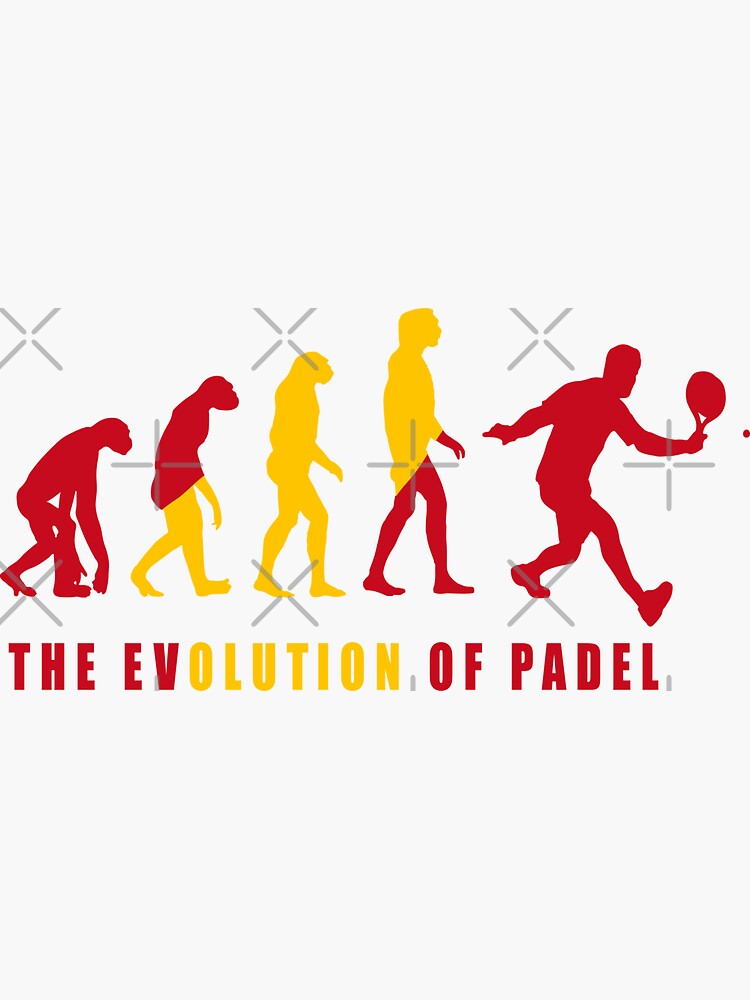 "Evolution of Padel Tennis Design Gift for Padel Player Coach" Sticker ...