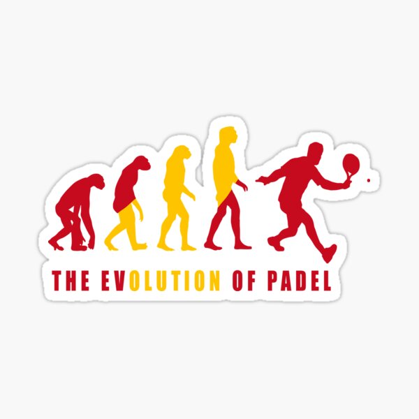 "Evolution of Padel Tennis Design Gift for Padel Player Coach" Sticker ...