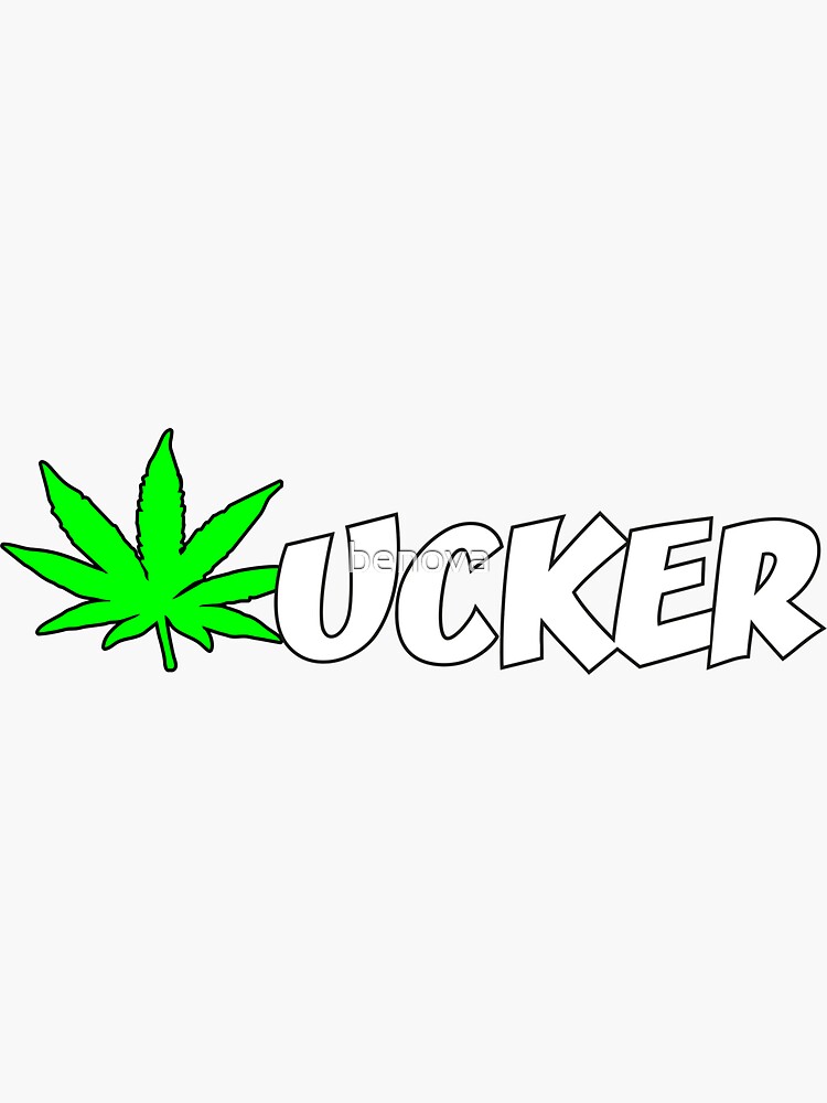 "*UCKER" Sticker for Sale by benova | Redbubble