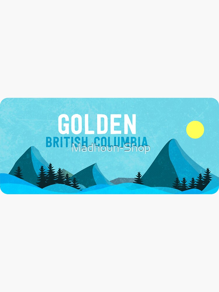"Golden British Columbia" Sticker for Sale by Madhoun-Shop | Redbubble